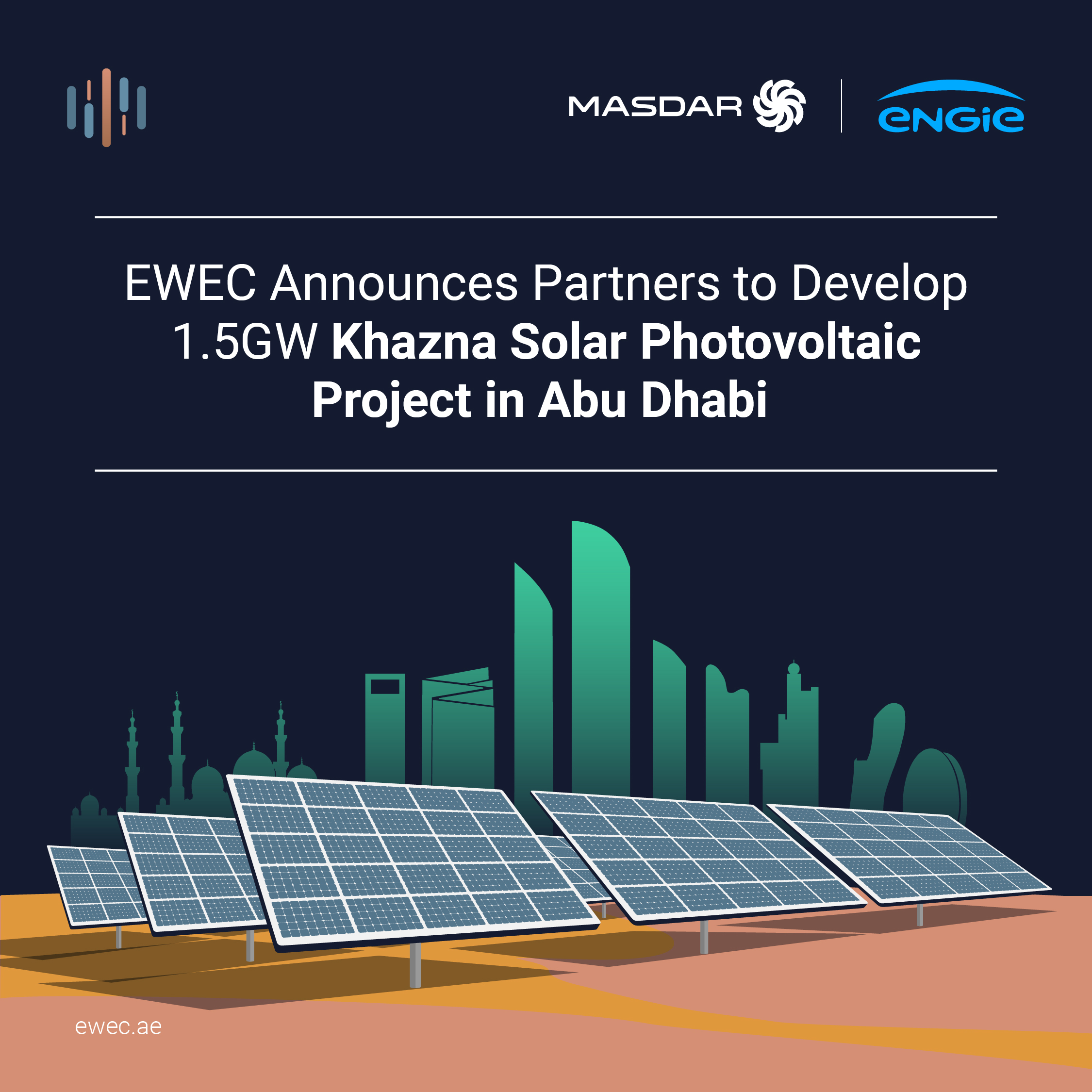 EWEC supplies power and water to the Abu Dhabi region.