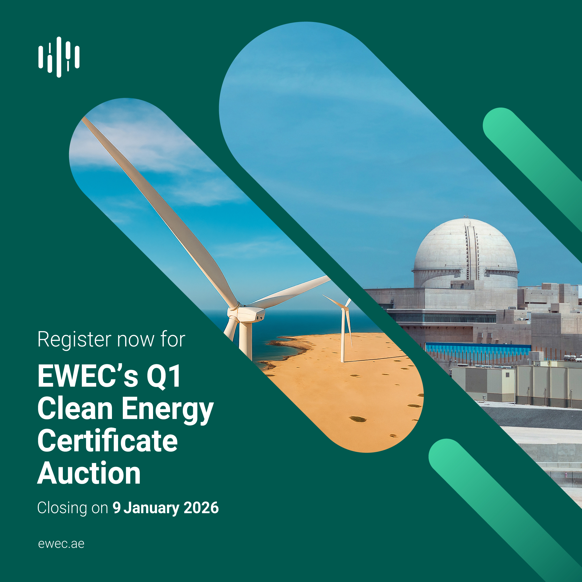 EWEC supplies power and water to the Abu Dhabi region.